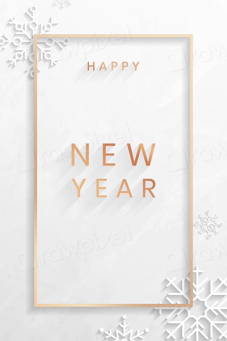 Rectangle new year frame vector | Premium Vector - rawpixel