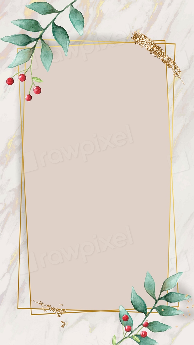 Christmas golden rectangle frame beige | Premium Vector - rawpixel