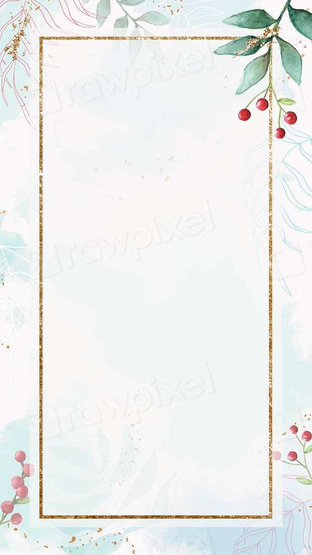 Christmas golden rectangle frame blue | Premium Vector - rawpixel