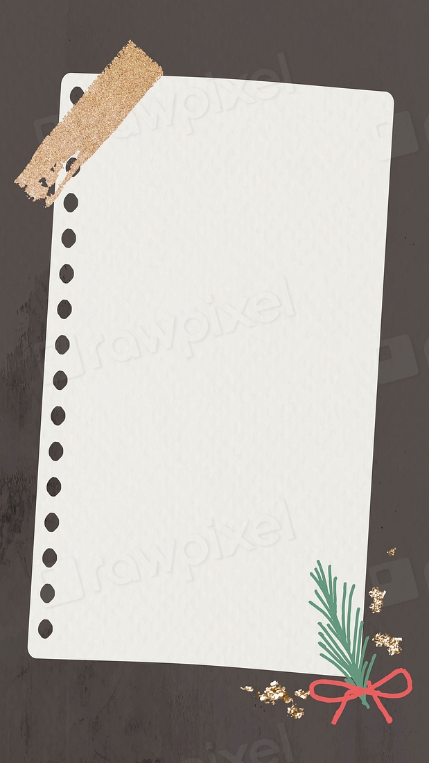 Decorative Christmas note paper on black | Premium Vector - rawpixel