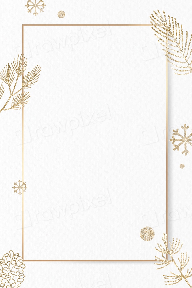 Shimmery botanical gold frame vector | Premium Vector - rawpixel