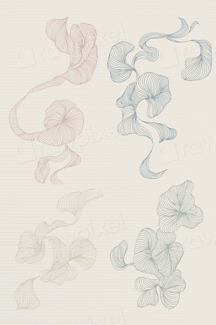 Colorful swirly abstract art collection | Premium Vector - rawpixel