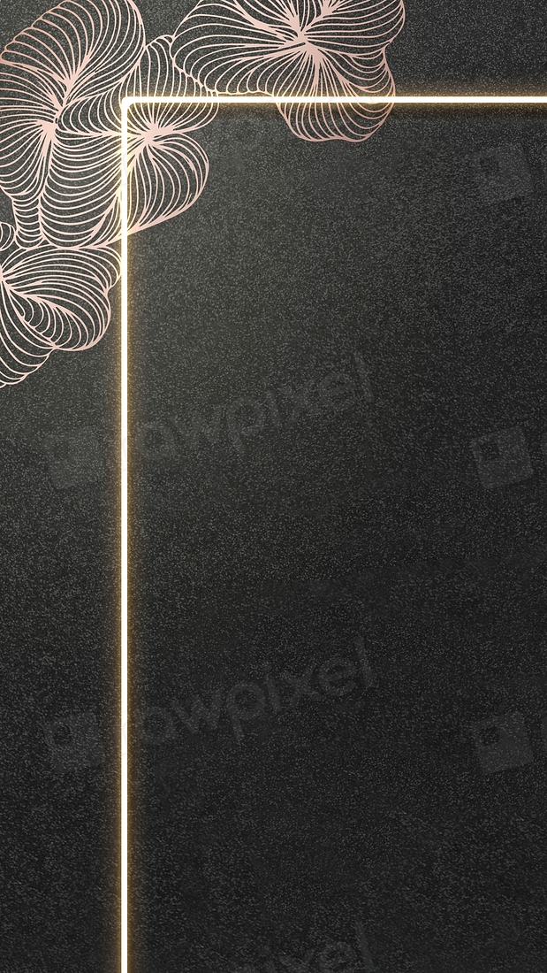 Bright golden rectangle frame mobile | Premium PSD - rawpixel
