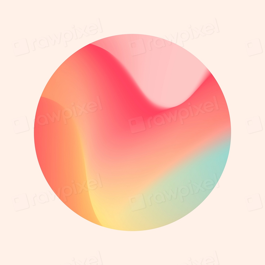 Colorful round gradient element vector | Premium Vector - rawpixel