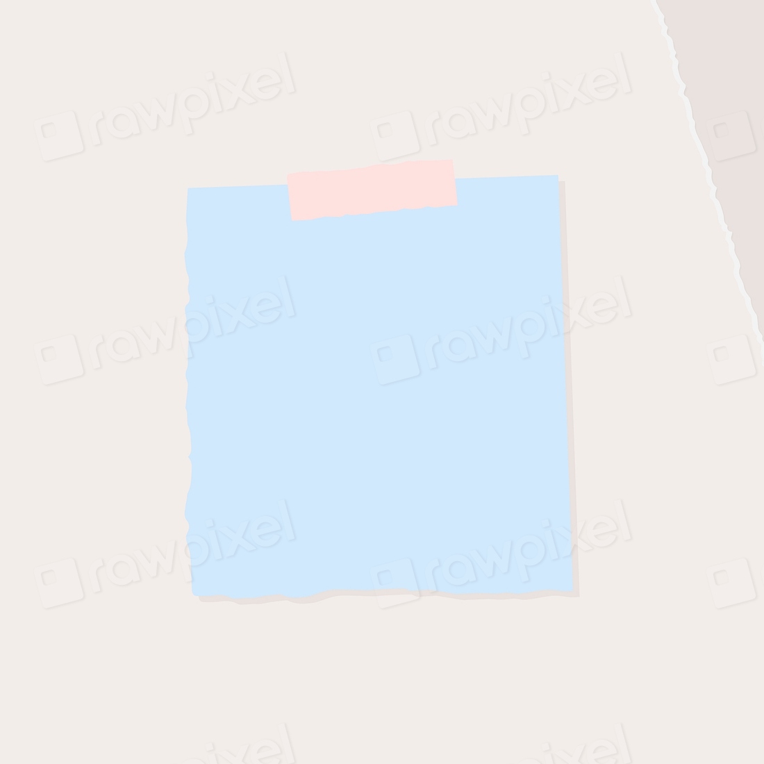 Blue square paper note social | Premium Vector - rawpixel