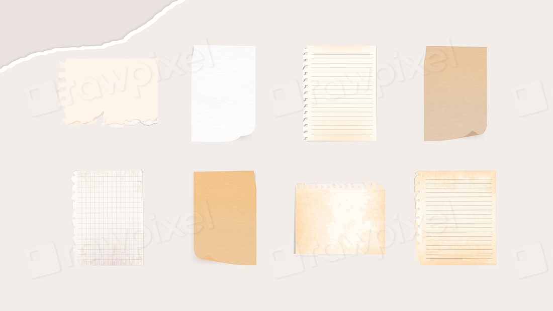 Old paper note collection wallpaper | Premium Vector - rawpixel