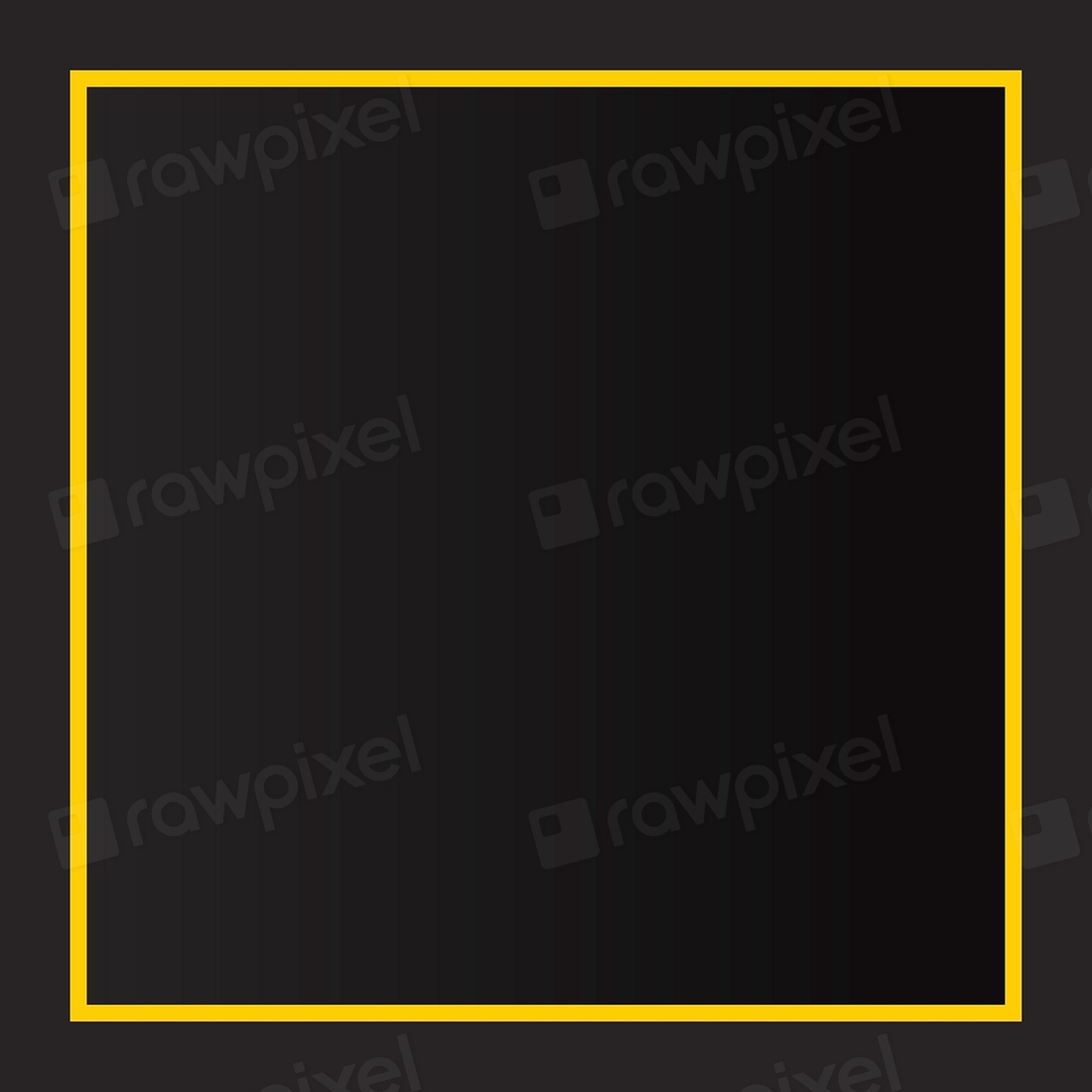 Yellow border black background vector | Premium Vector - rawpixel