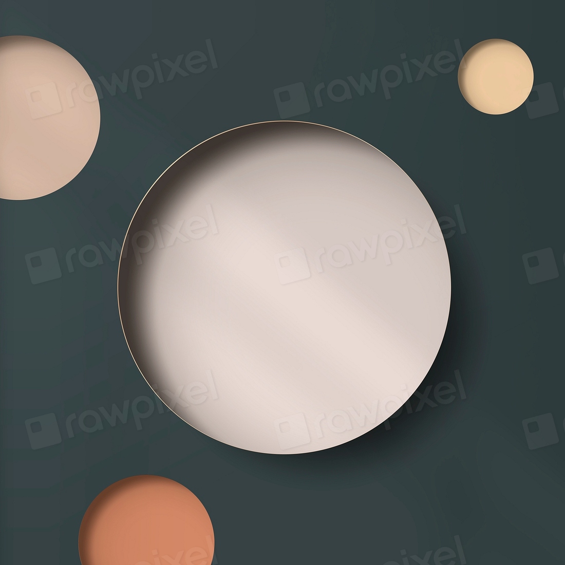 Colorful paper notched round drop | Premium Vector - rawpixel