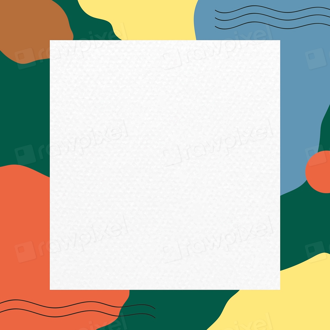 Abstract colorful frame template vector | Premium Vector - rawpixel