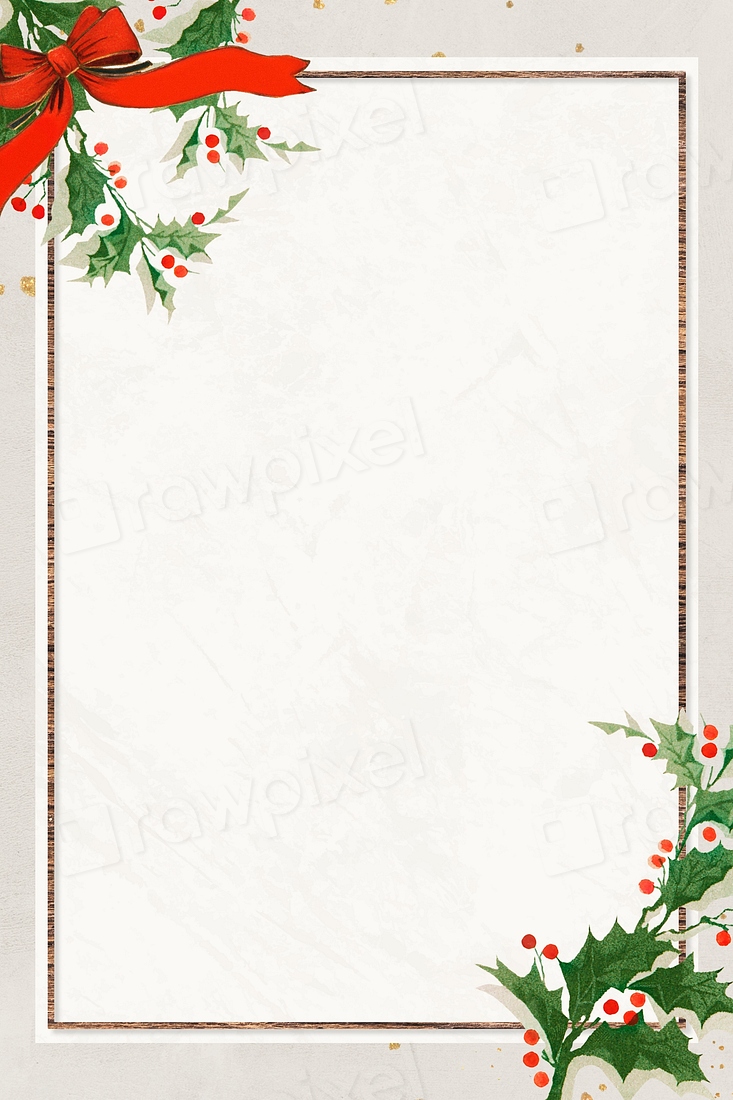 Blank festive rectangular christmas frame | Premium PSD - rawpixel