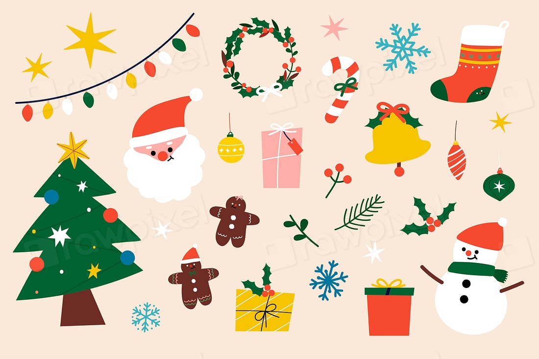 Festive Christmas design element vector | Premium Vector - rawpixel