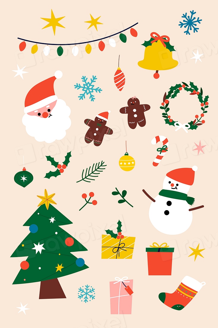 Festive Christmas design element vector | Premium Vector - rawpixel