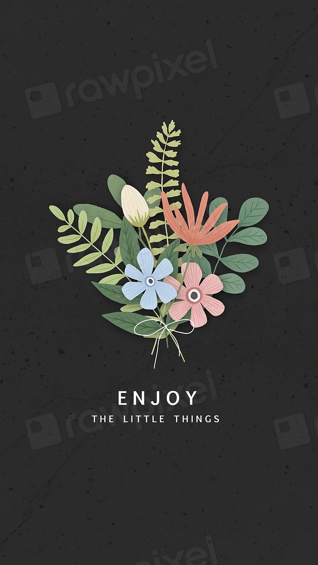 Quote decorated corsage black background | Premium Vector Template ...