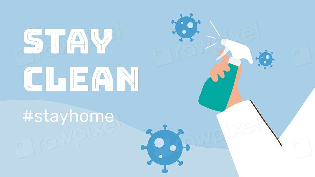 Stay clean and stay safe. | Premium Vector Template - rawpixel