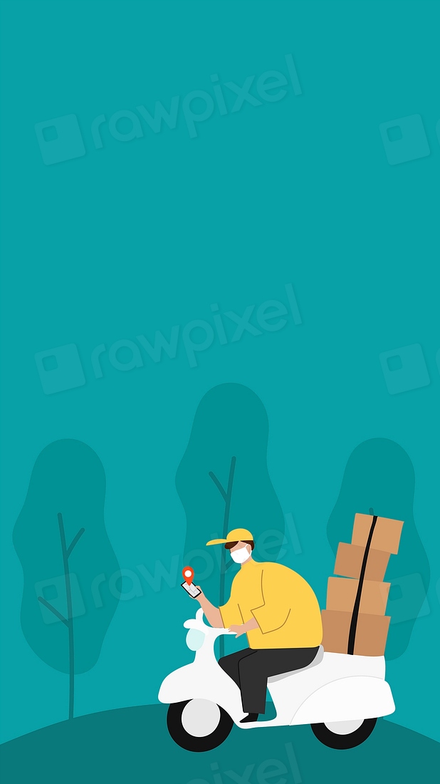 Delivery boy scooter parcel boxes | Premium Vector - rawpixel