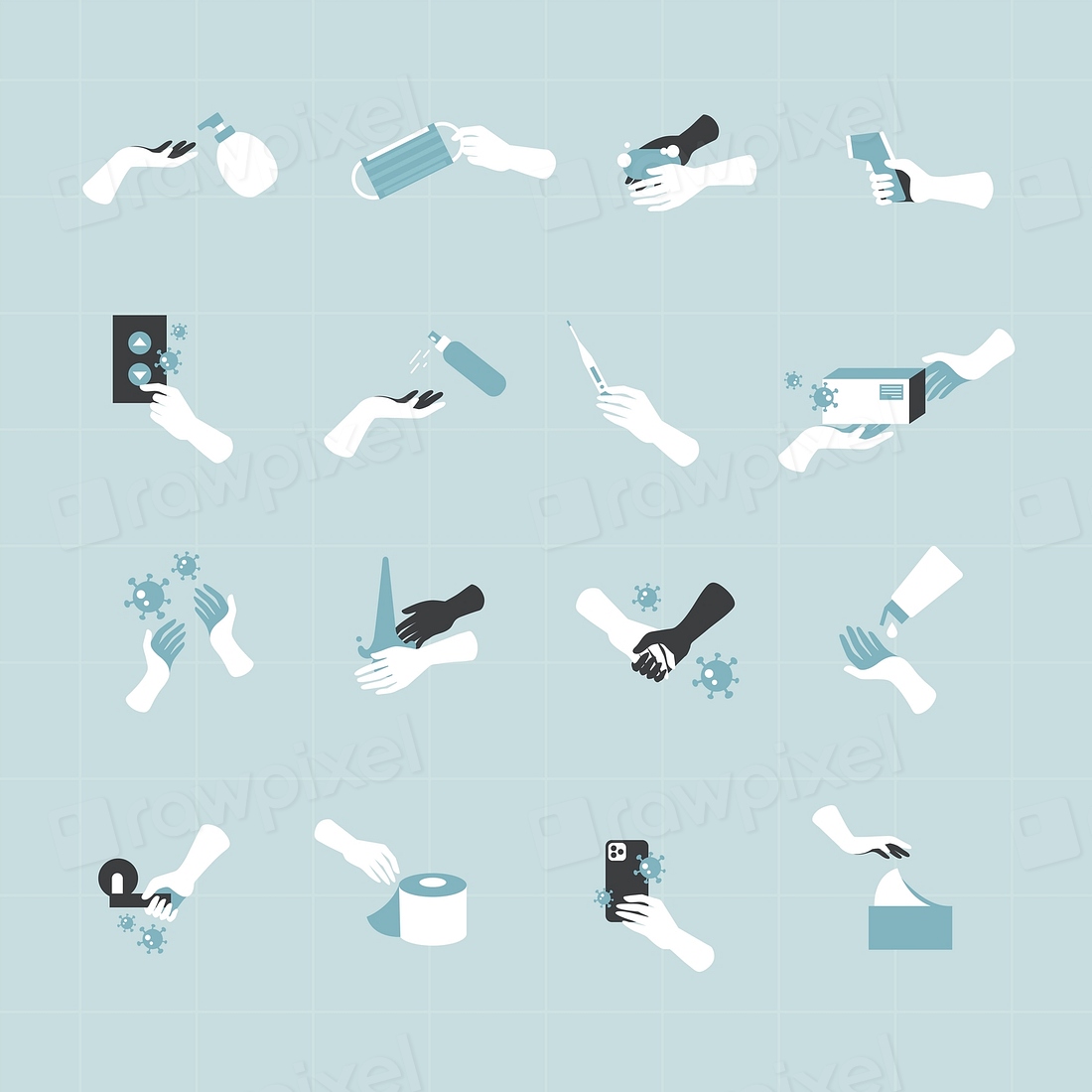 Coronavirus prevention and protection hand | Premium Vector - rawpixel