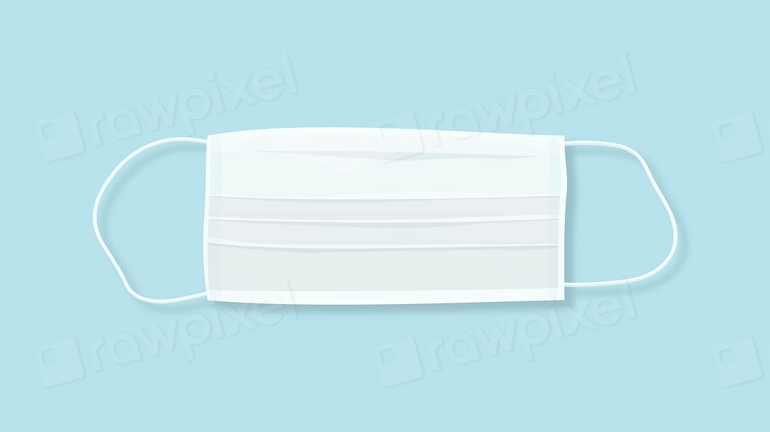 Surgical face mask element vector | Free Vector - rawpixel