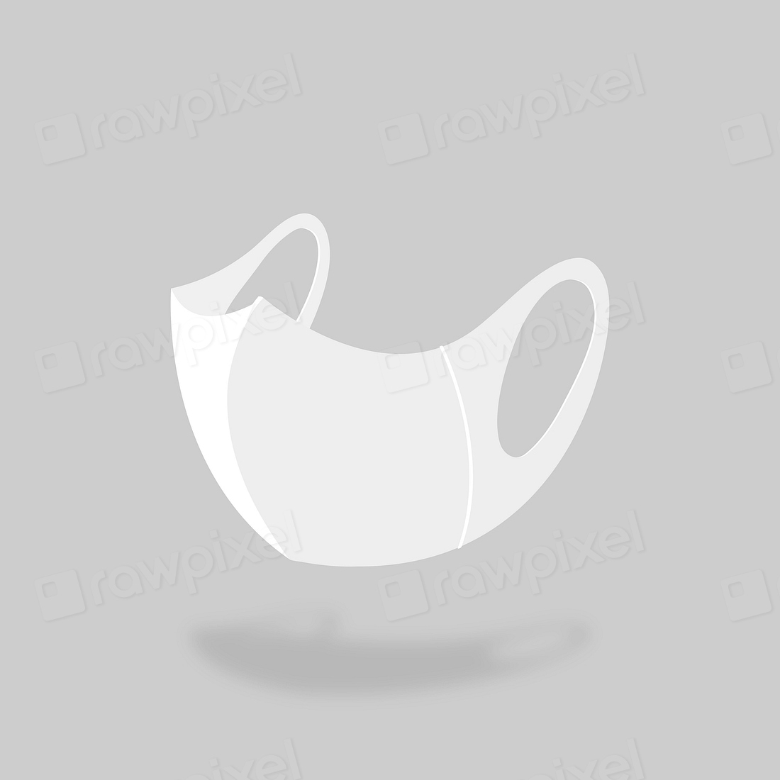 White face mask element vector | Free Vector - rawpixel