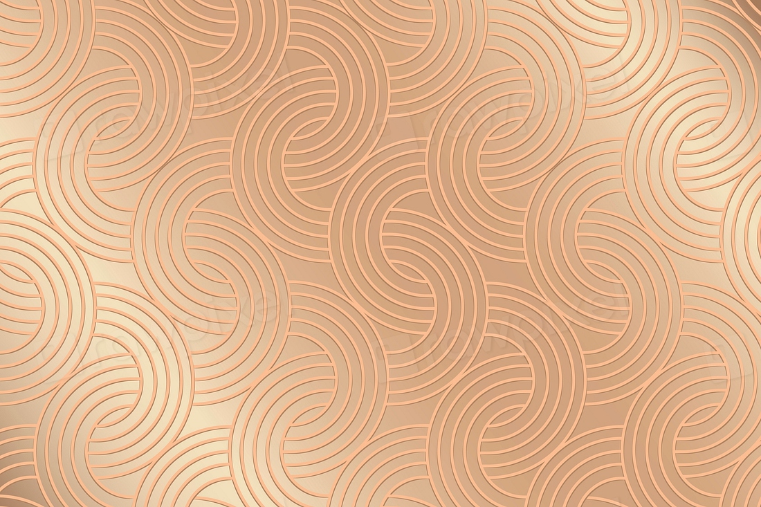 Seamless golden interlaced rounded arc | Premium Vector - rawpixel