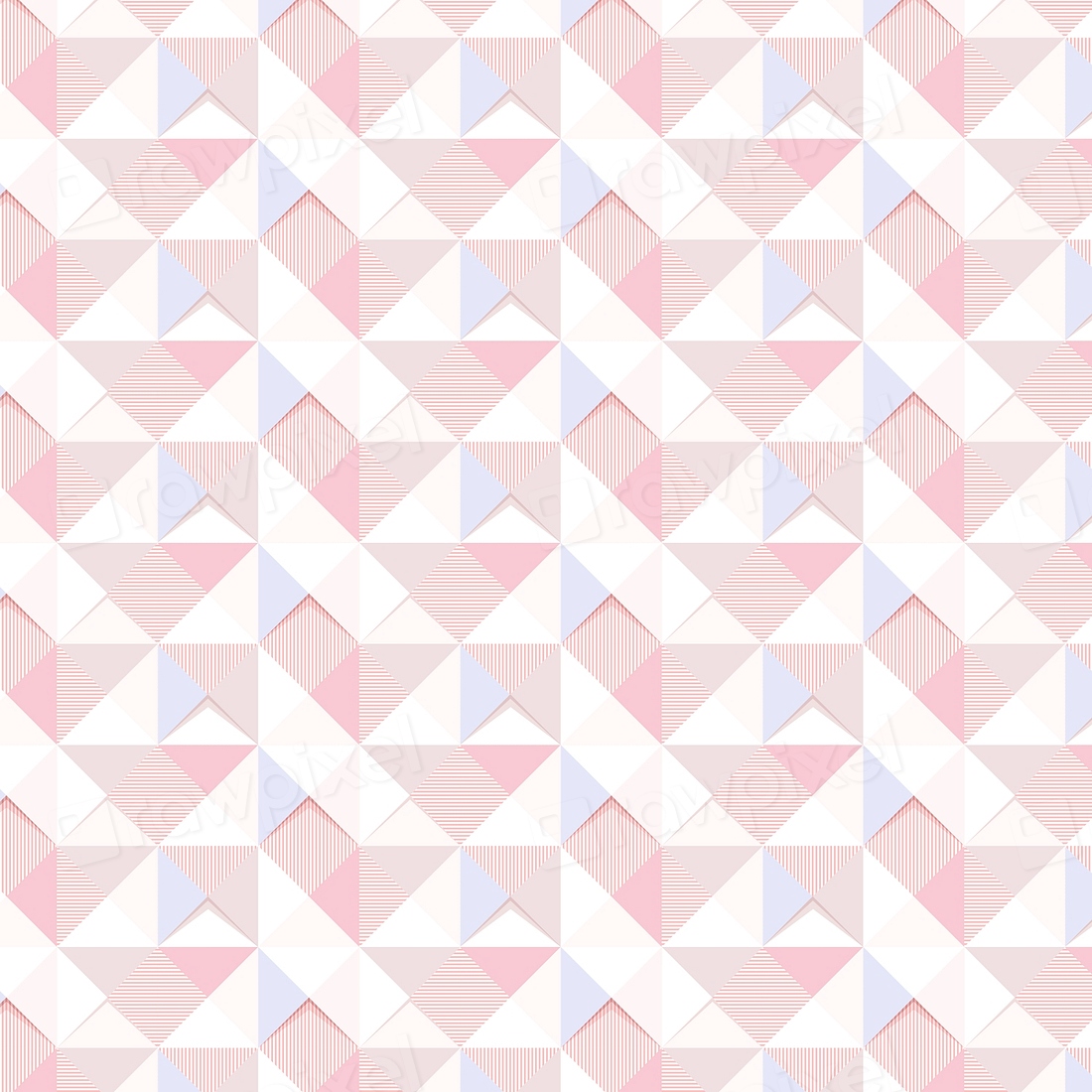 Seamless pink geometric triangle patterned | Premium Vector - rawpixel