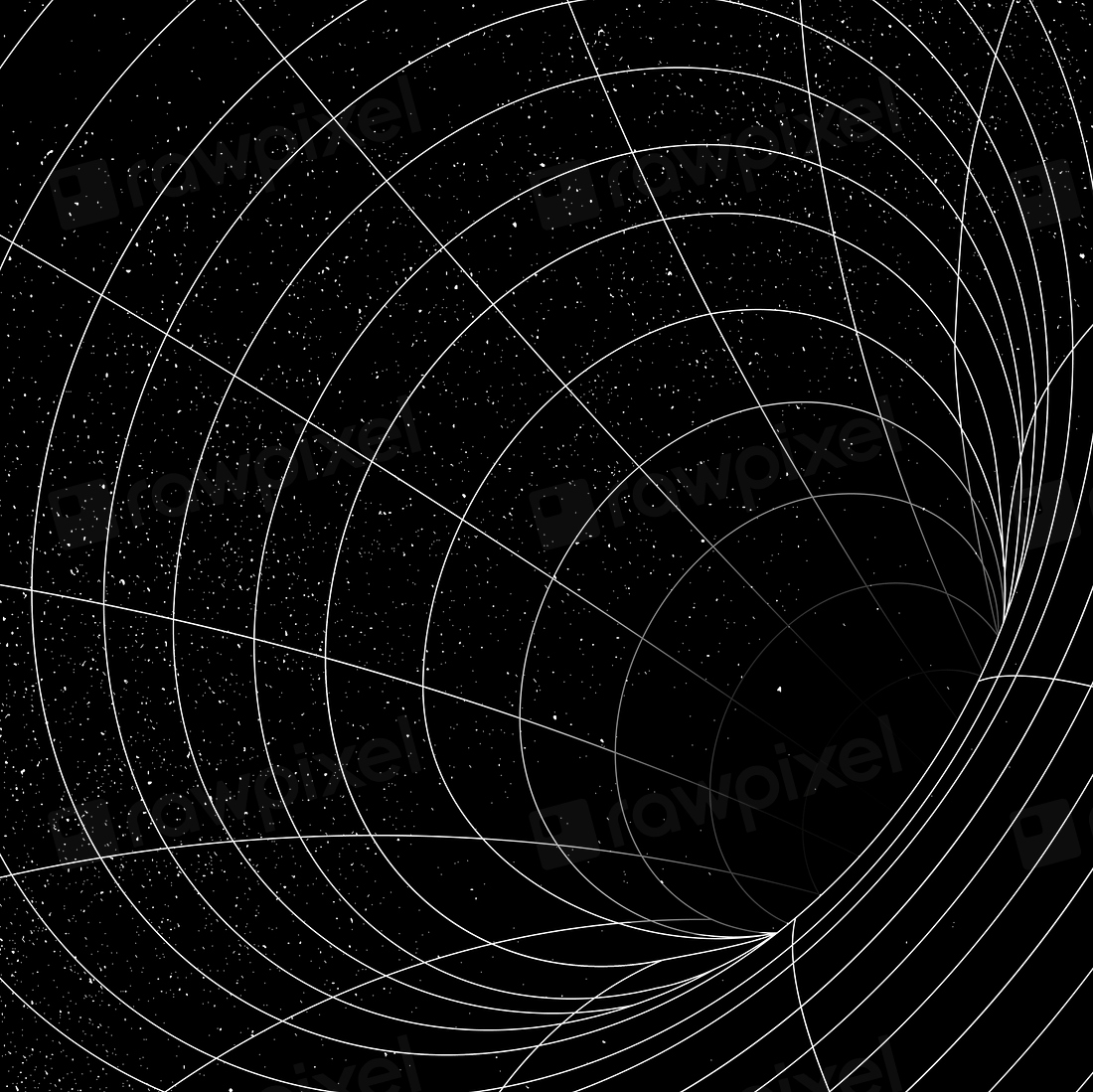 3D Grid wormhole illusion design | Premium Vector - rawpixel
