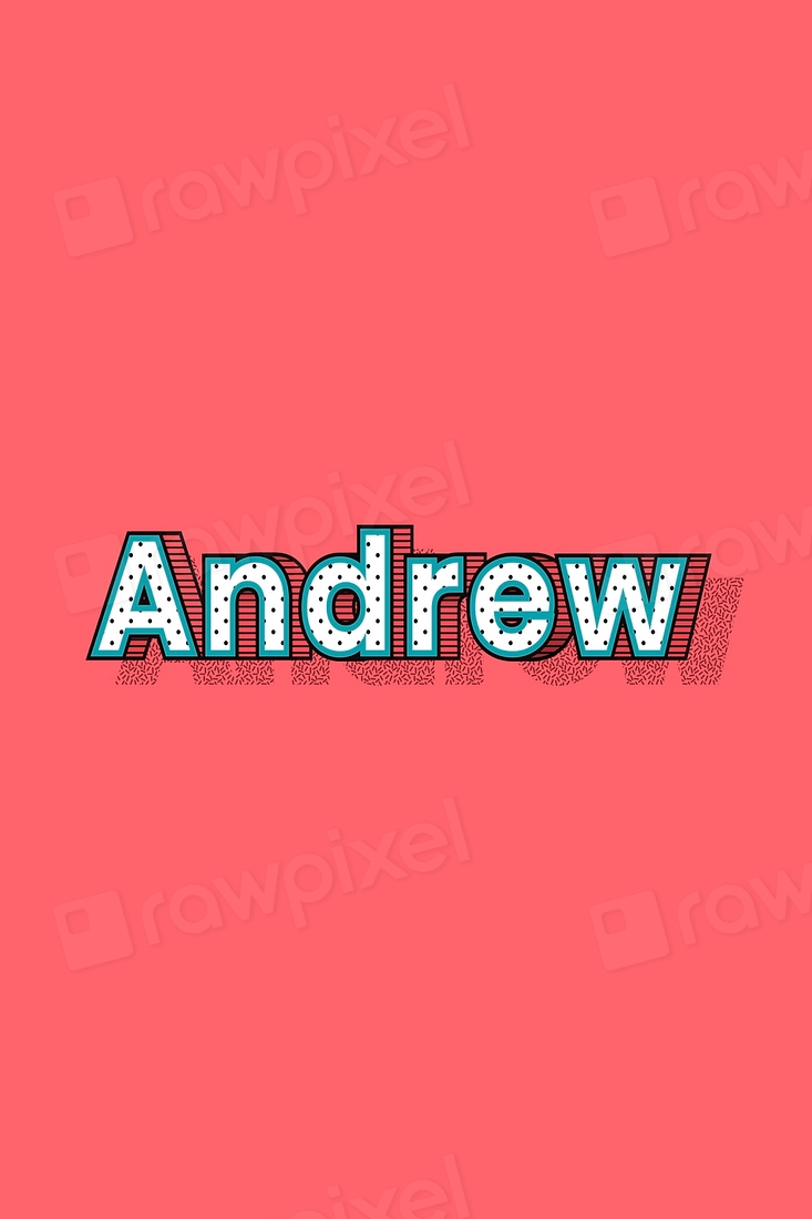 Andrew name halftone vector word | Free Photo - rawpixel