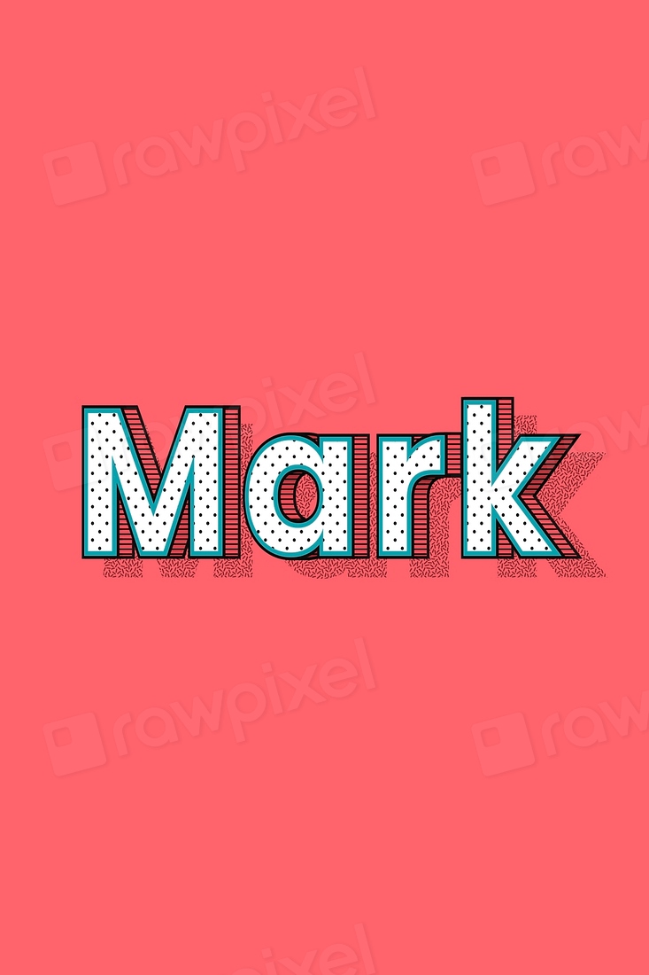 Mark name halftone vector word | Free Photo - rawpixel