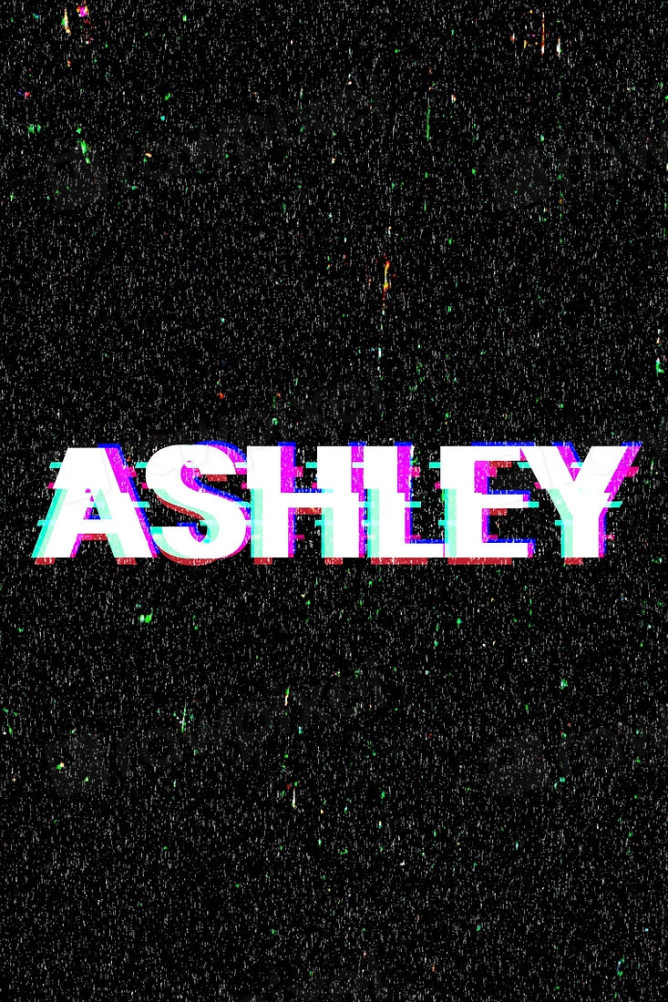 Vector Ashley female name typography | Free Vector - rawpixel