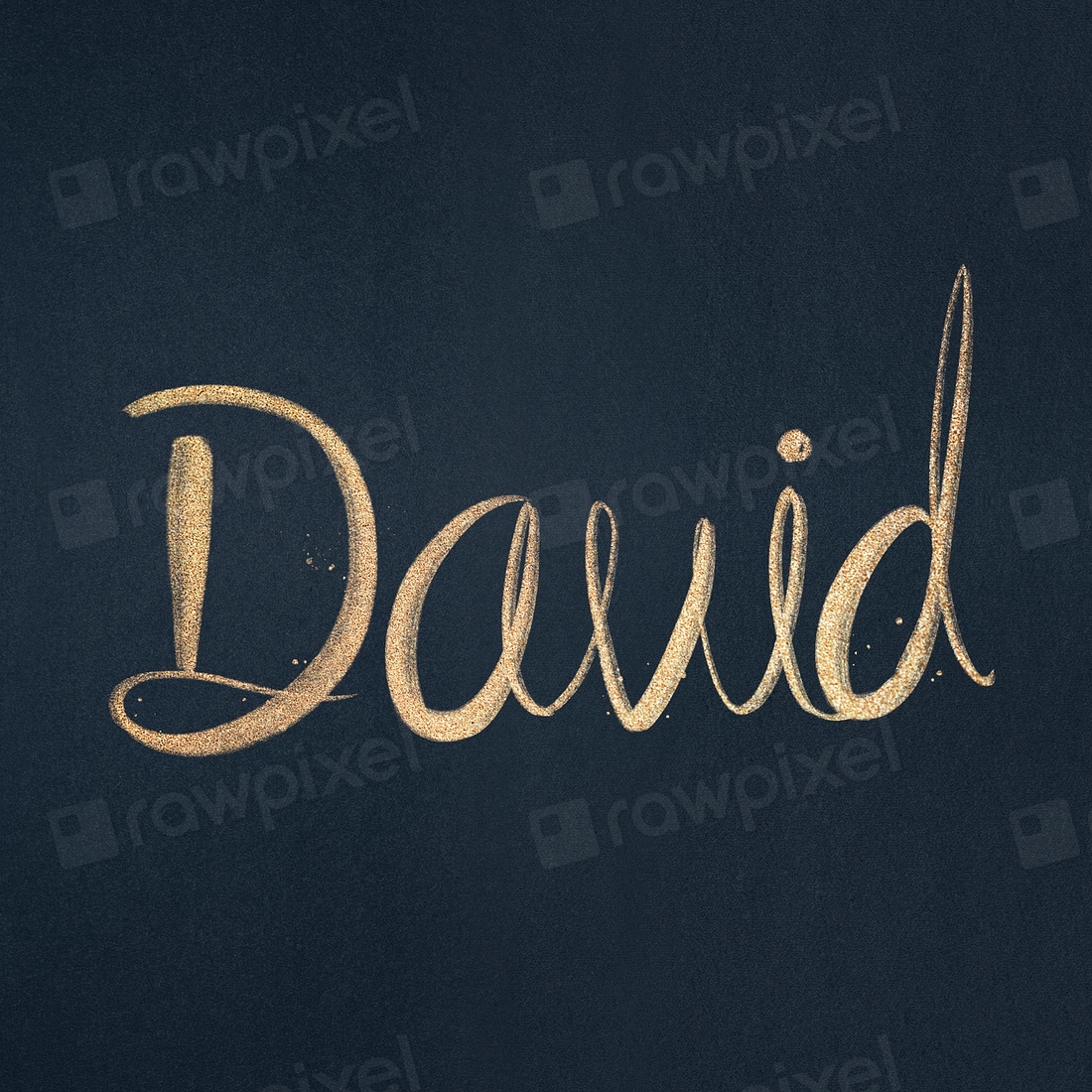 David name sparkling psd gold | Premium PSD - rawpixel