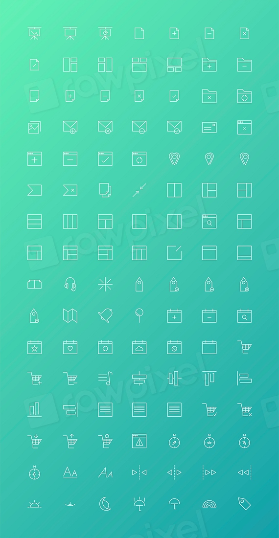 Set of computer icon vectors | Free Vector - rawpixel