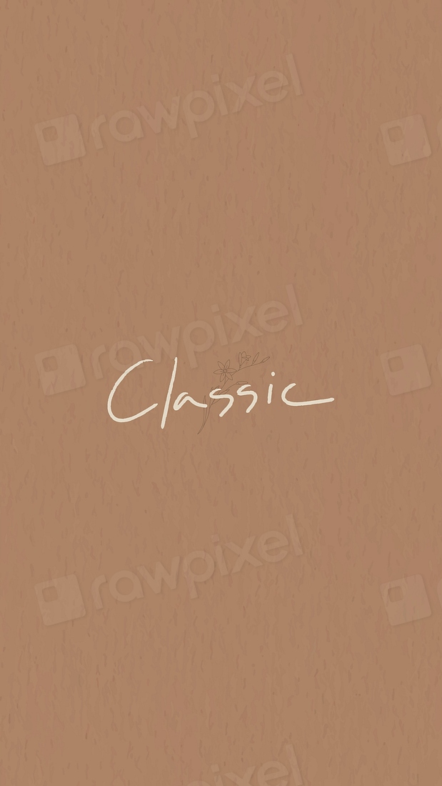 Classic typography brown background mobile | Premium Vector - rawpixel