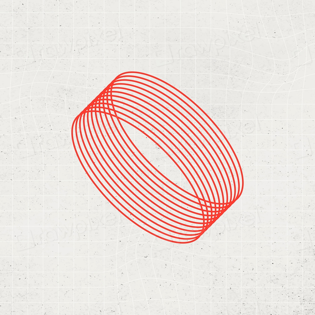 3D abstract red round shape | Premium Vector - rawpixel