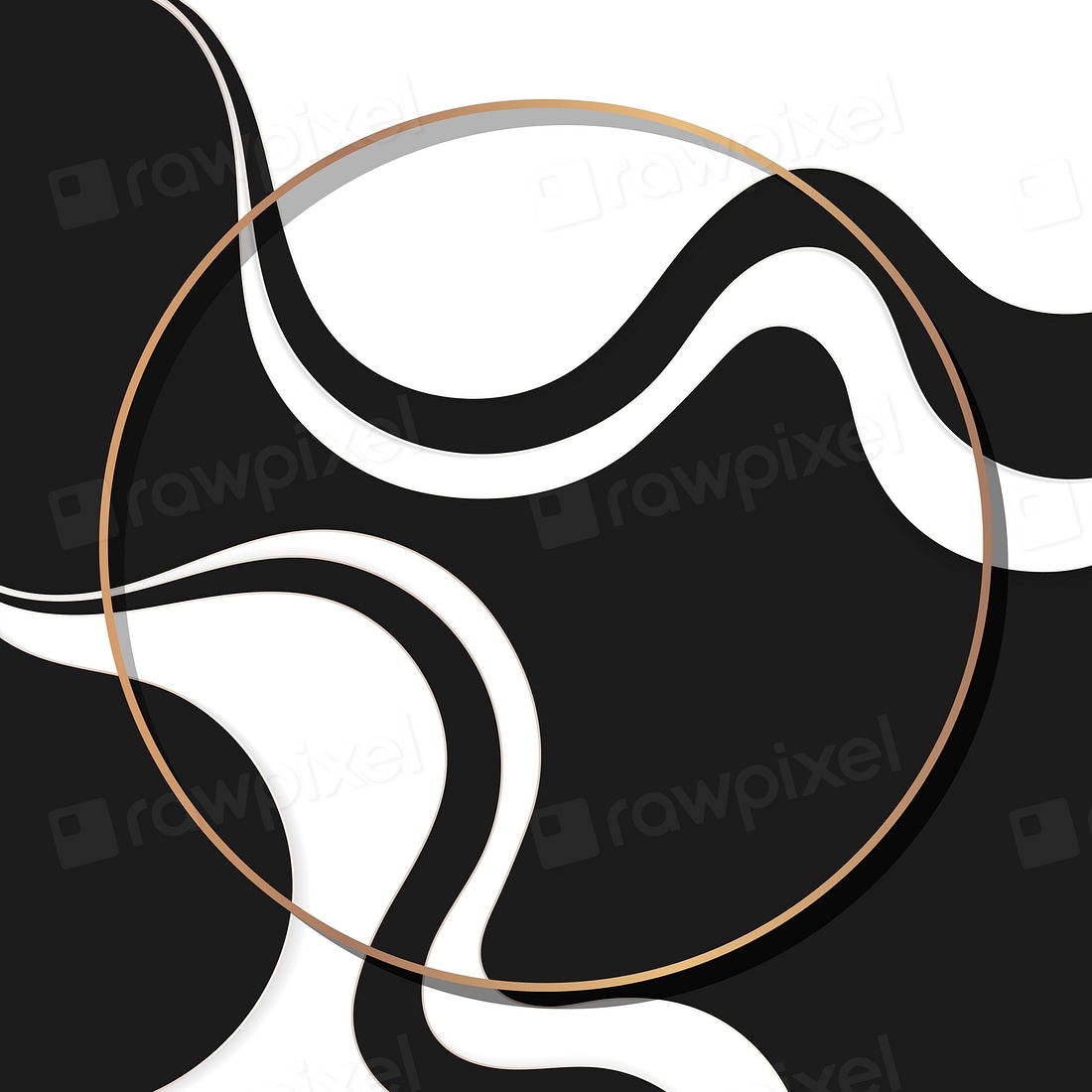 Round frame curve patterned background | Premium Vector - rawpixel