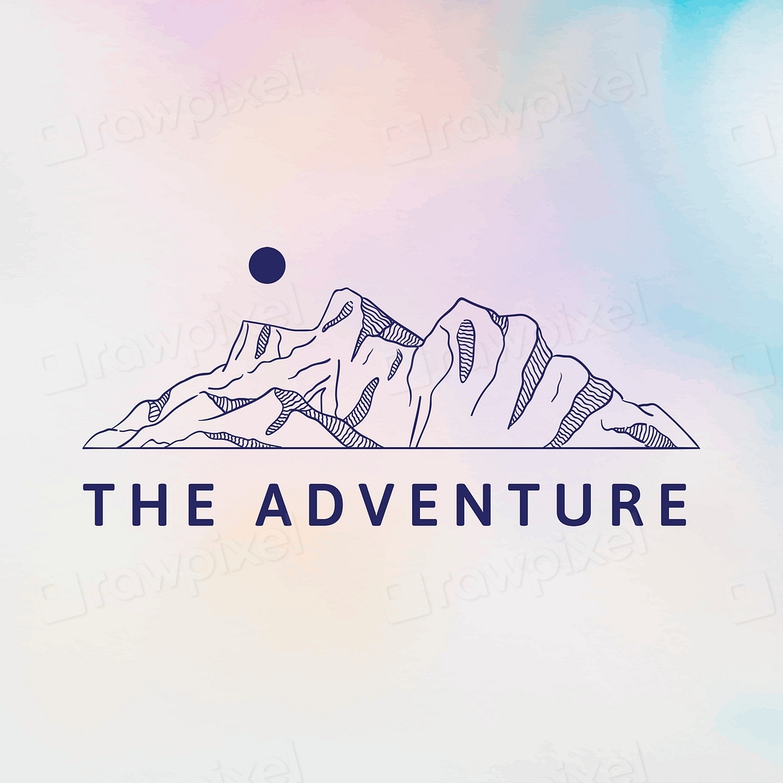 Mountain shape for logo illustration | Premium PSD - rawpixel