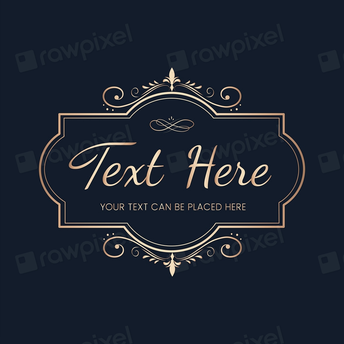 Decorative calligraphic ornament banner vector | Premium Vector - rawpixel