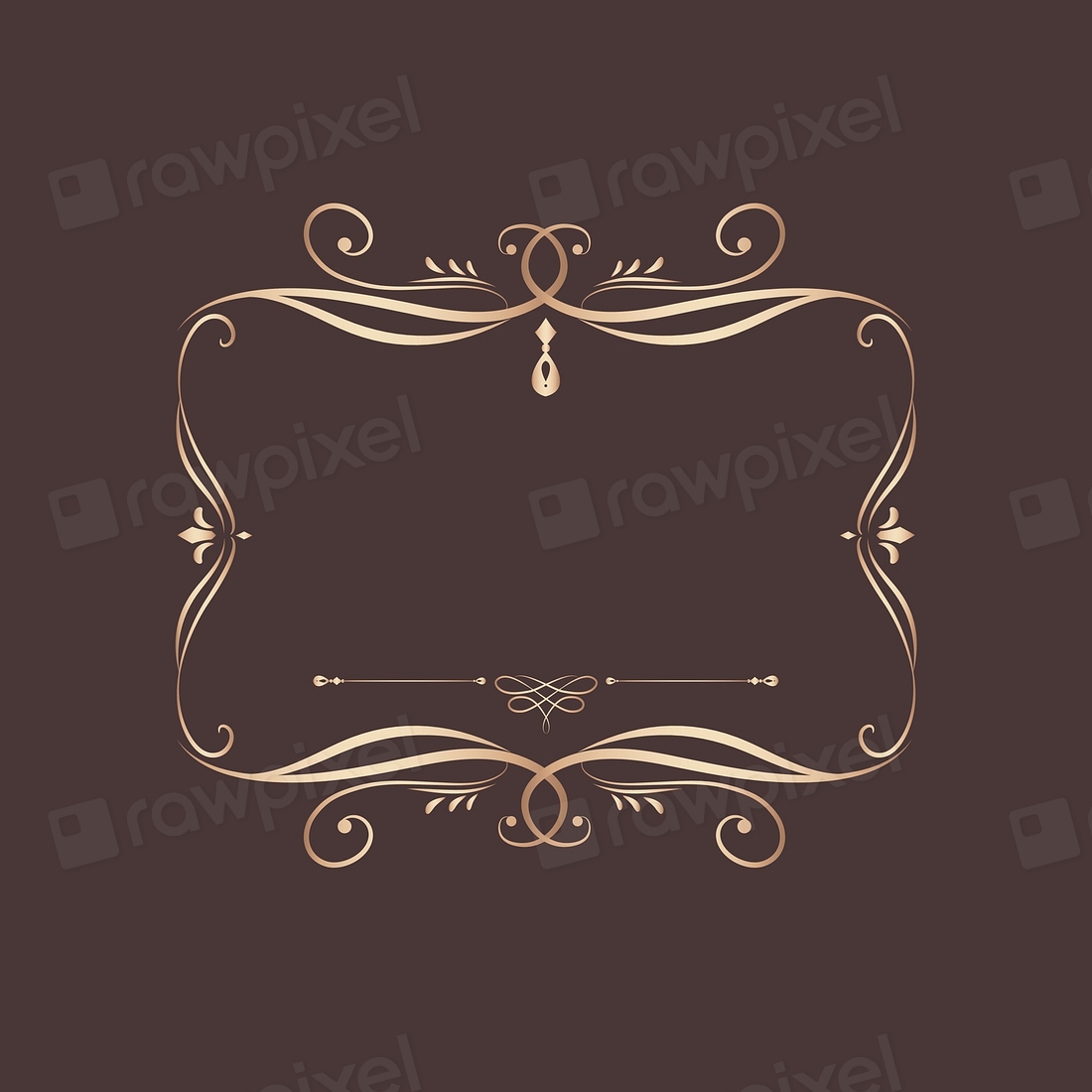 Decorative calligraphic ornament banner vector | Premium Vector - rawpixel