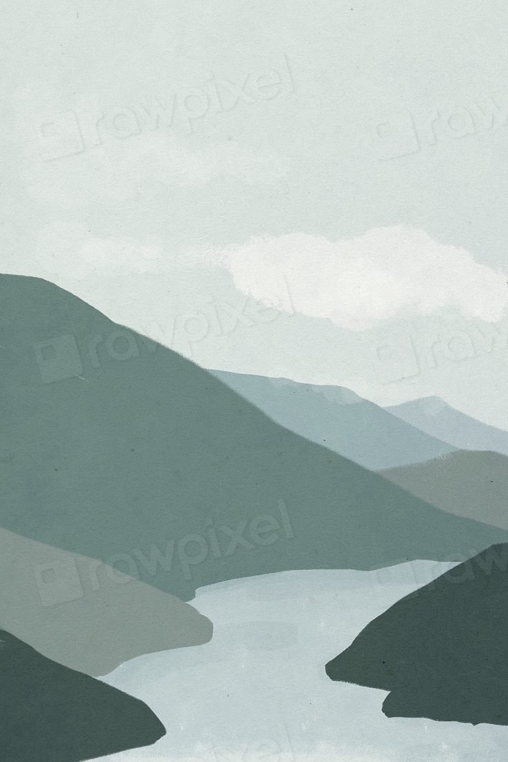 Landscape background mountains psd river | Premium PSD - rawpixel