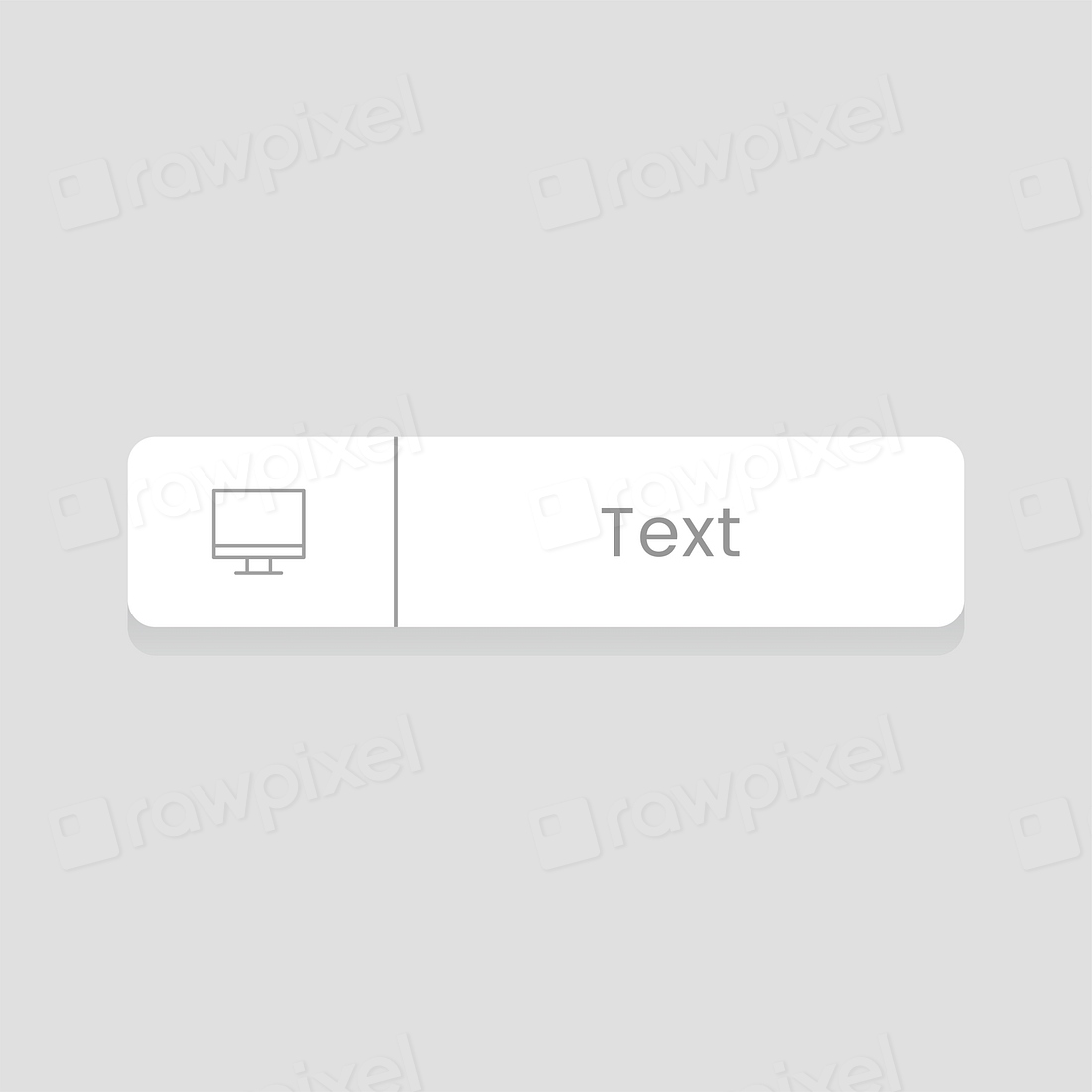 3D illustration text button | Premium Vector - rawpixel