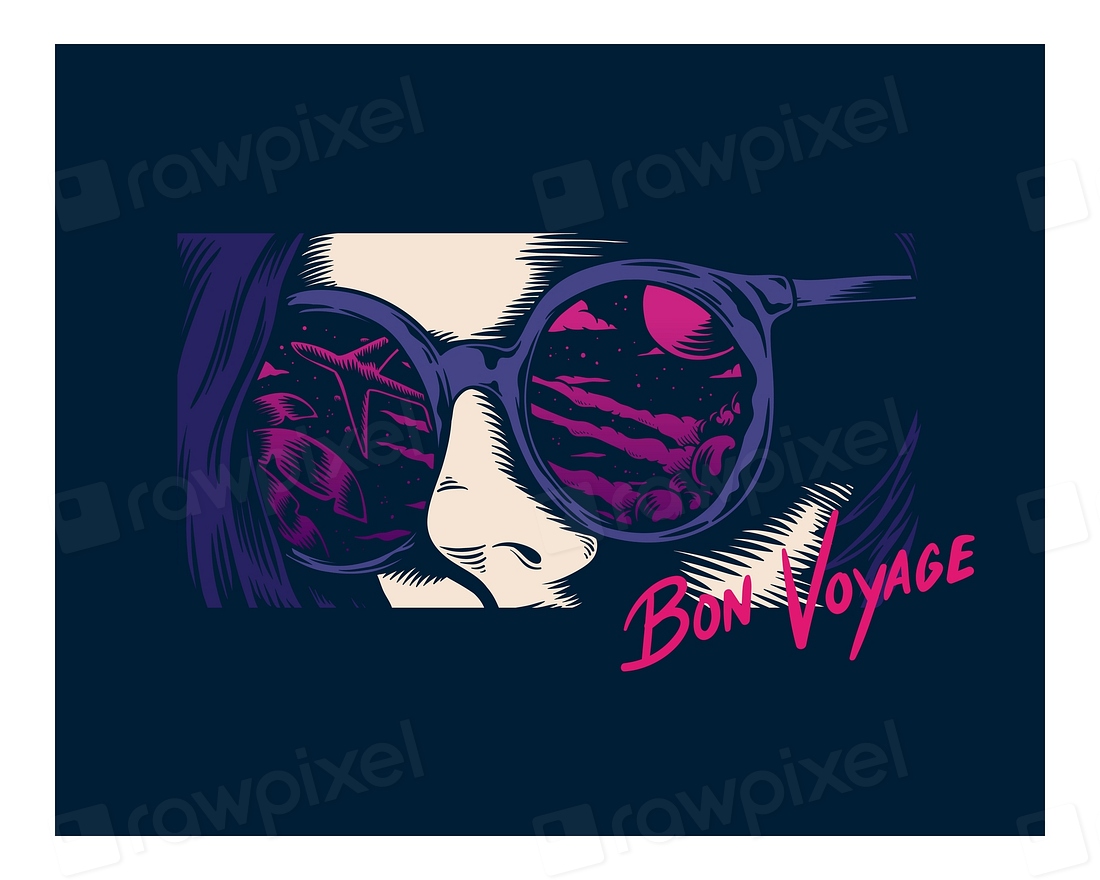 Bon voyage illustration wall art | Premium Photo - rawpixel