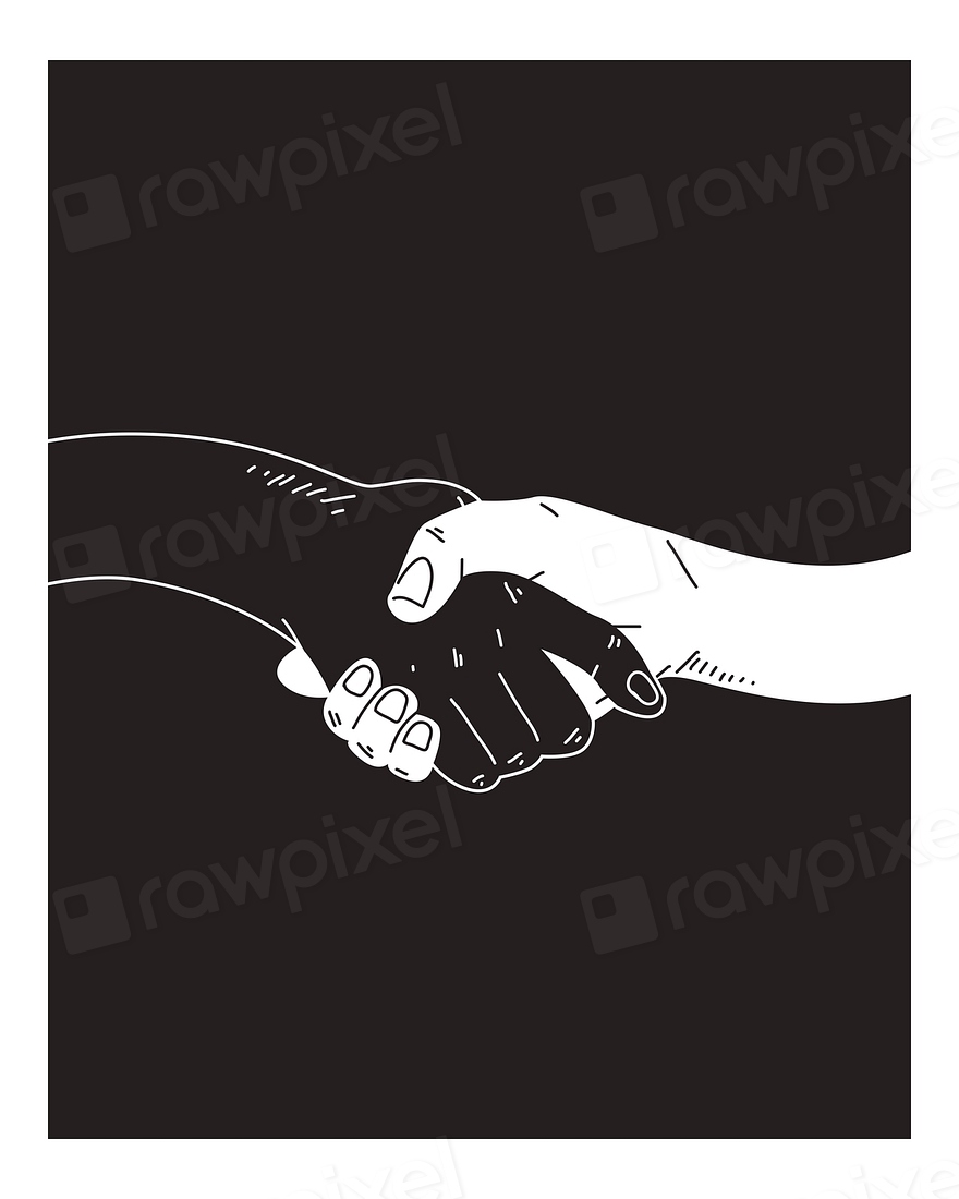 Hand shake illustration wall art | Premium Photo - rawpixel
