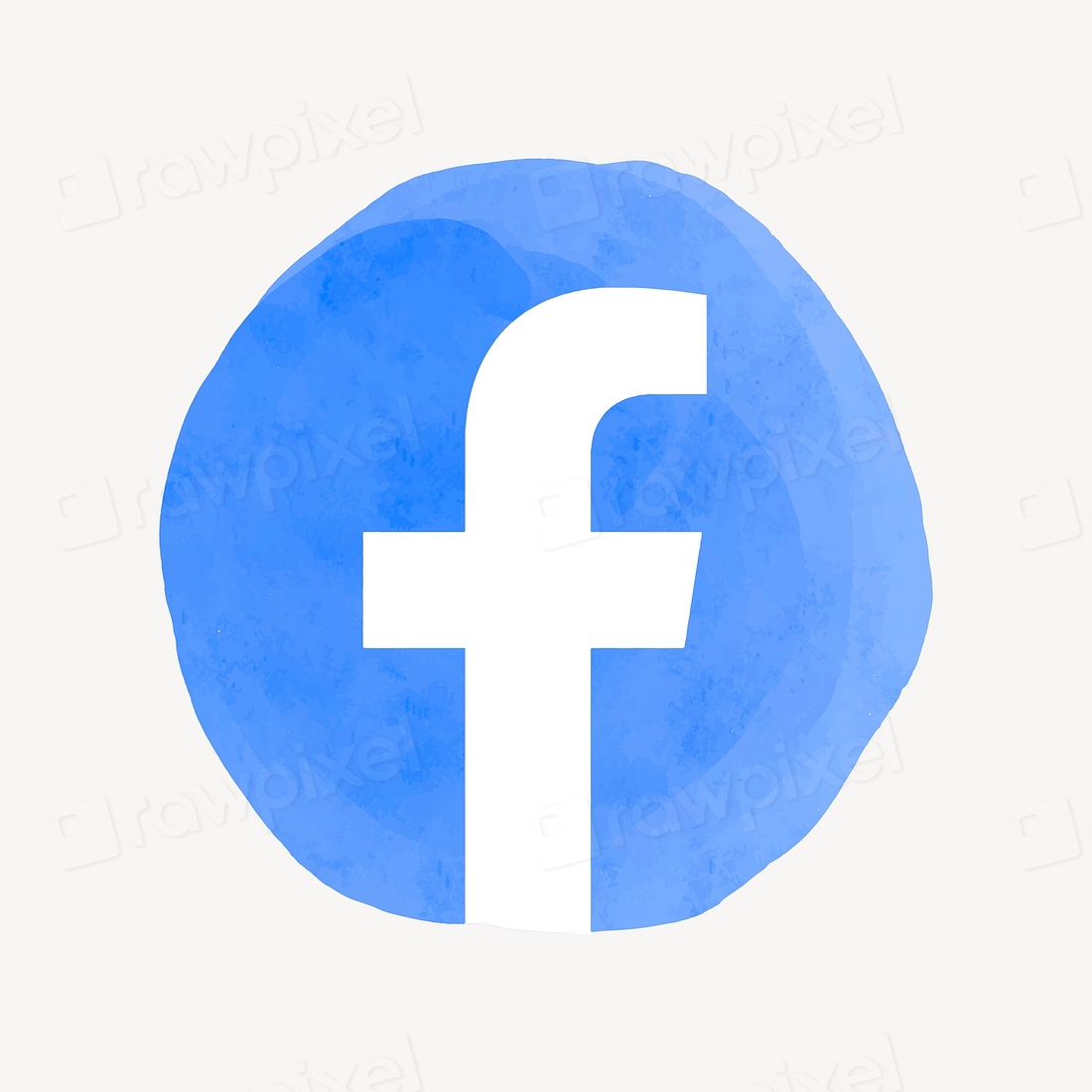 Facebook app icon vector watercolor | Premium Vector - rawpixel