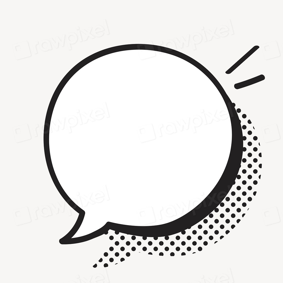Speech bubble vector halftone style | Premium Vector - rawpixel Speech bubble vector halftone style | Premium Vector - rawpixel