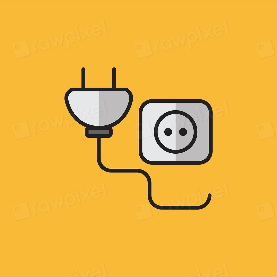 Illustration power plug and socket | Premium Vector - rawpixel