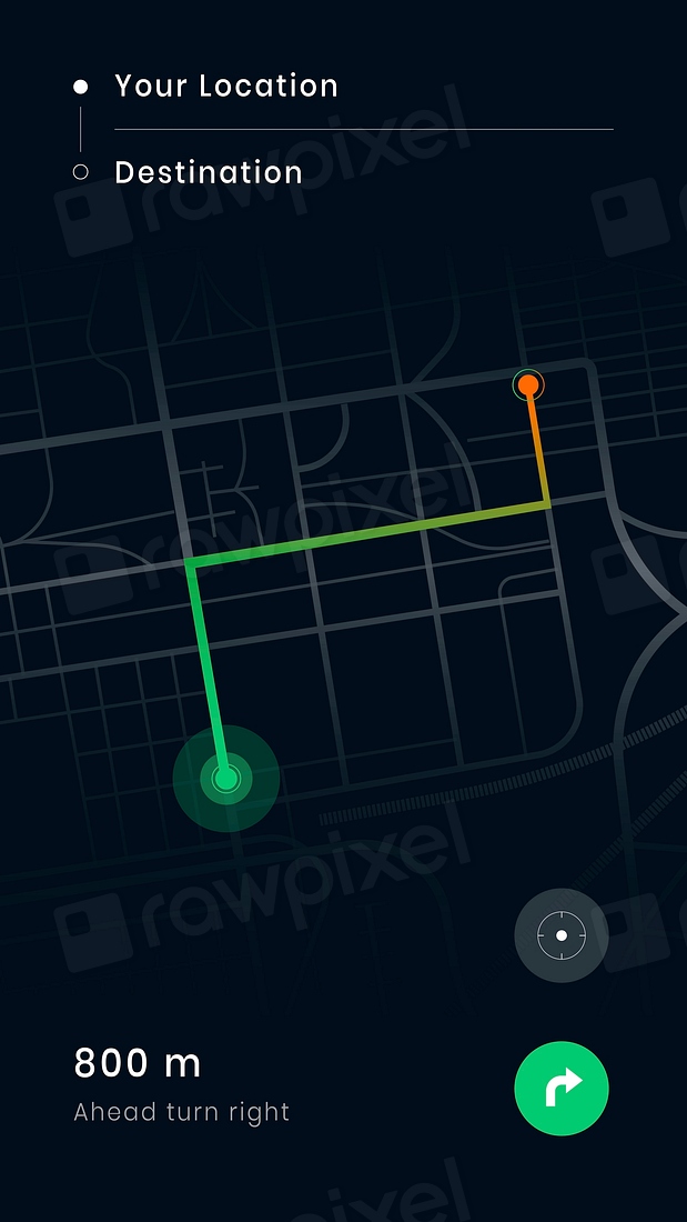 Car navigation map screen vector | Premium Vector - rawpixel