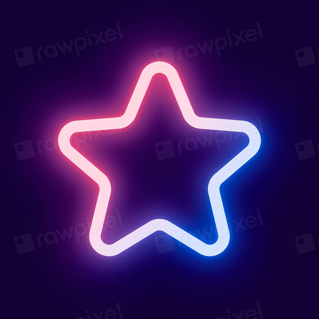 Star neon pink icon social | Free Photo - rawpixel