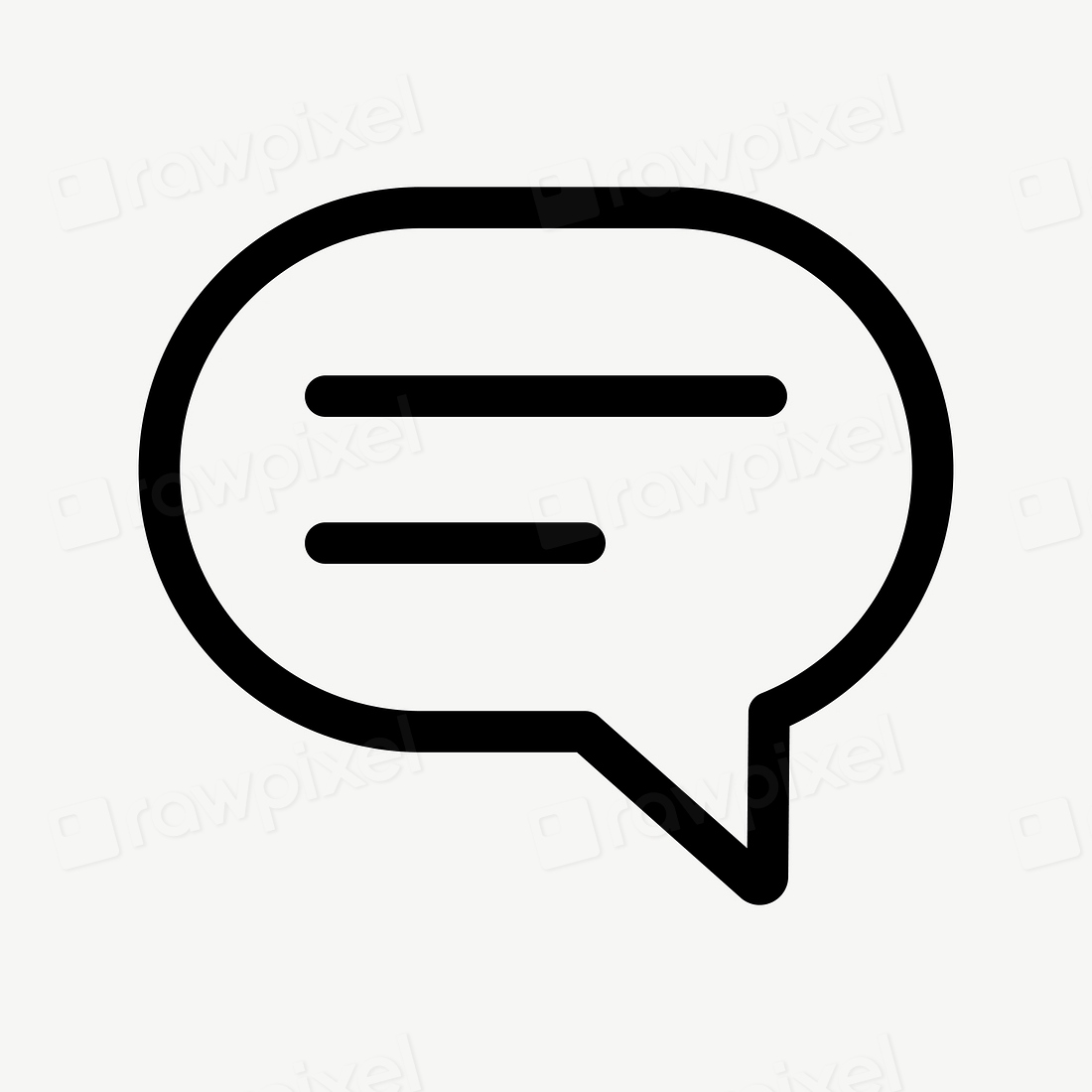 Chat outlined icon vector social | Premium Vector - rawpixel