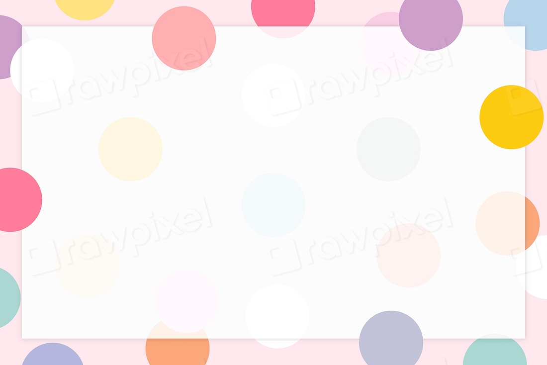 Pastel polka dot frame vector | Premium Vector - rawpixel