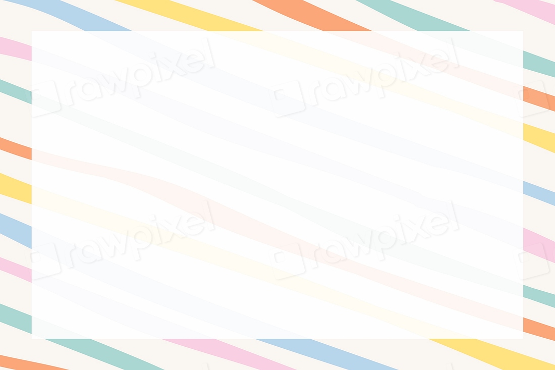 Colorful striped frame vector cute | Premium Vector - rawpixel