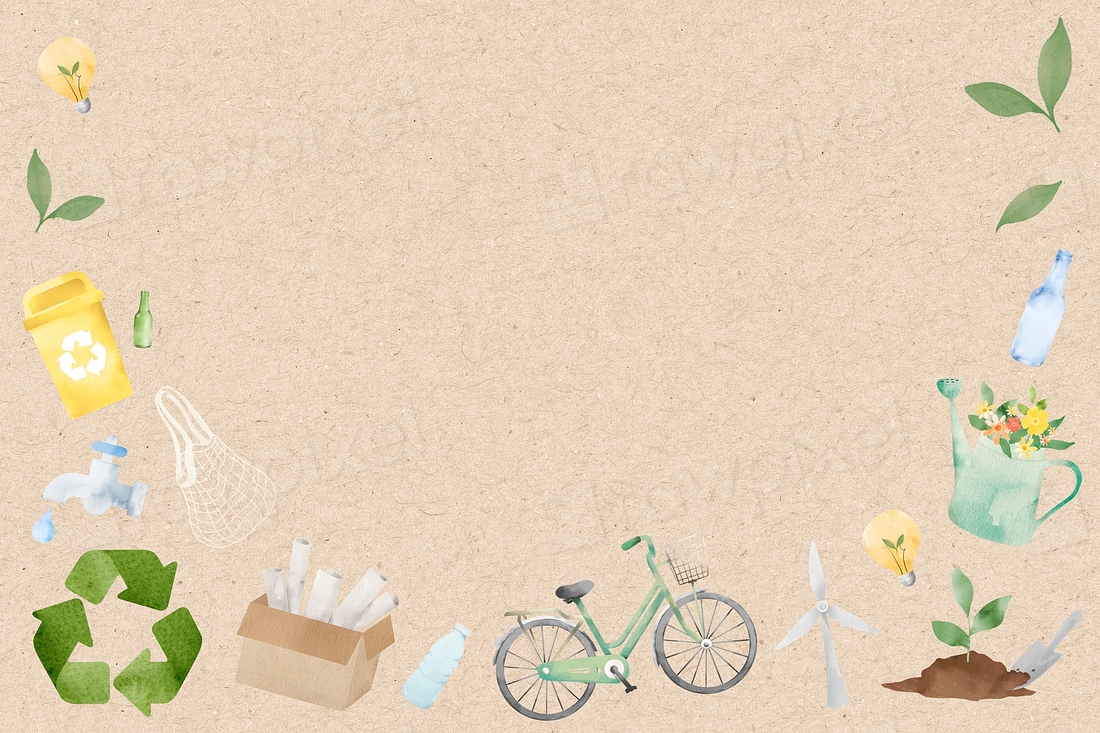 Recycle frame psd watercolor green | Premium PSD - rawpixel