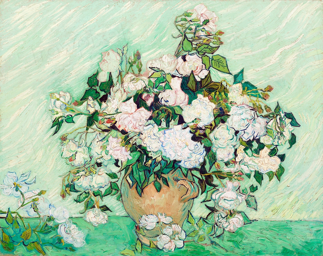 Roses (1890) Vincent Van Gogh | Free Photo Illustration - rawpixel